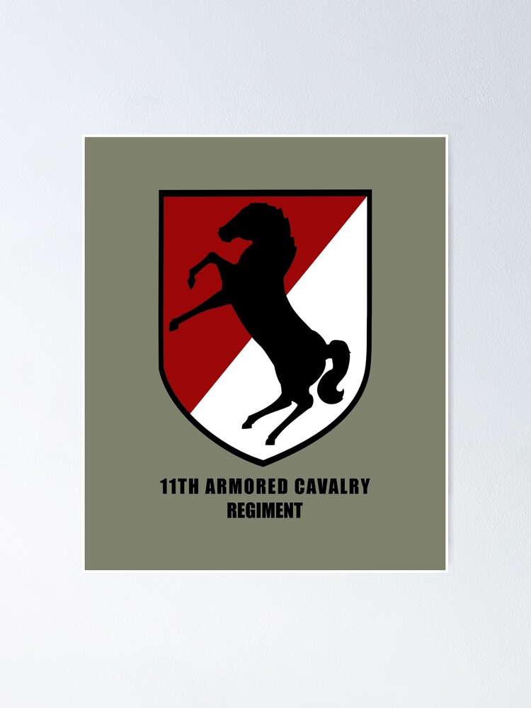 "US Army 11th Armored Cavalry Regiment" Poster for Sale by juliauongdz ...