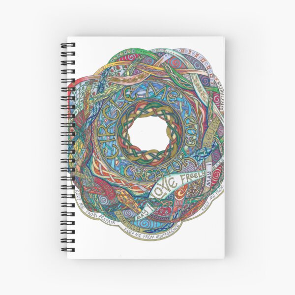 "Circle Me" Spiral Notebook for Sale by lindscriptorium | Redbubble