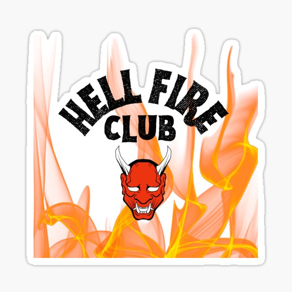 "HELLFIRE CLUB , Stranger Things 80's Style" Sticker for Sale by ONE94 ...
