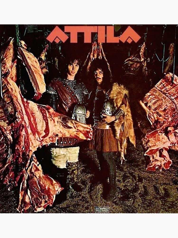 "Attila - Metal Band - Billy Joel and Jon Small - 1969 Classic" Sticker ...