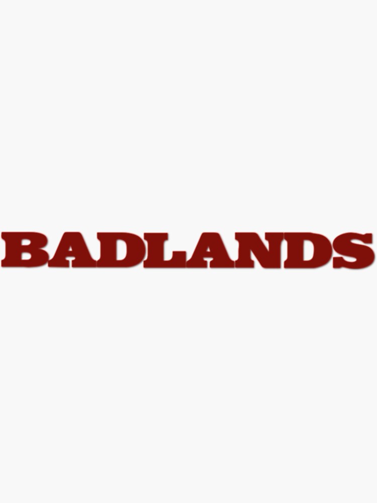 "Badlands Band Logo Premium" Sticker for Sale by StuaHicle | Redbubble