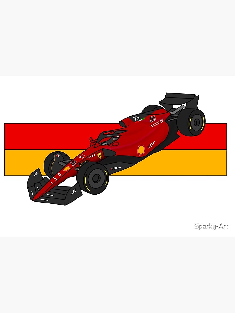 "Carlos Sainz #55 Ferrari Formula One Race Car with Spanish Colours ...