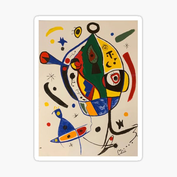 "Joan Miro" Sticker for Sale by molinaaML | Redbubble
