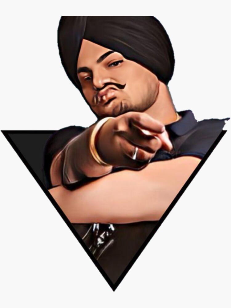 "sidhu moose wala " Sticker for Sale by hussein1996 | Redbubble
