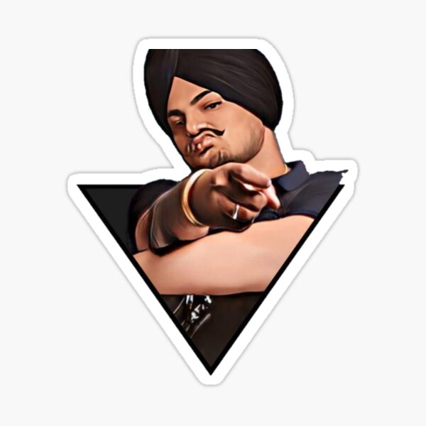 "sidhu moose wala " Sticker for Sale by hussein1996 | Redbubble