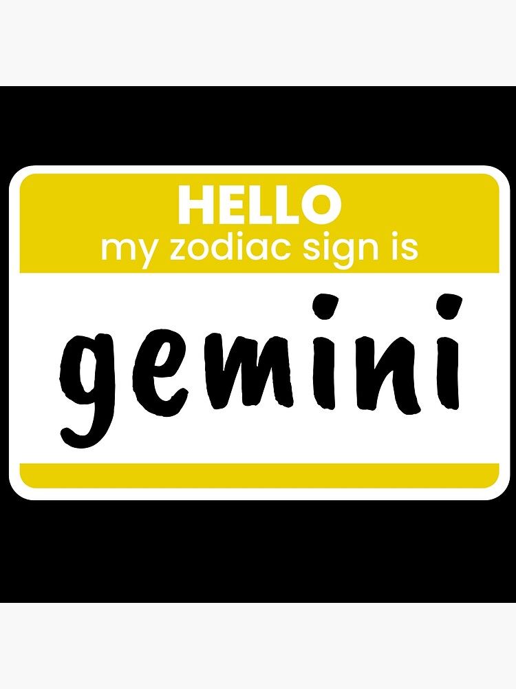 "Graffiti Hello My Name-Gemini Zodiac Sign" Poster for Sale by ...