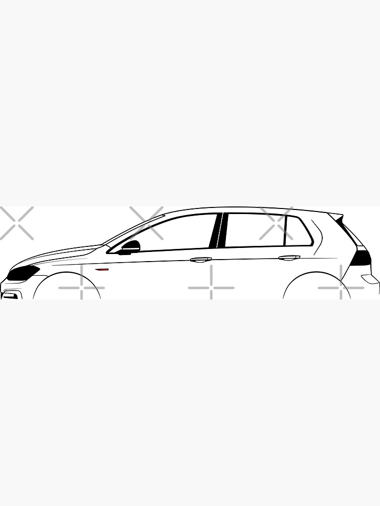 "MK7.5 Silhouette Vector Design" Poster for Sale by AutoGemBG | Redbubble