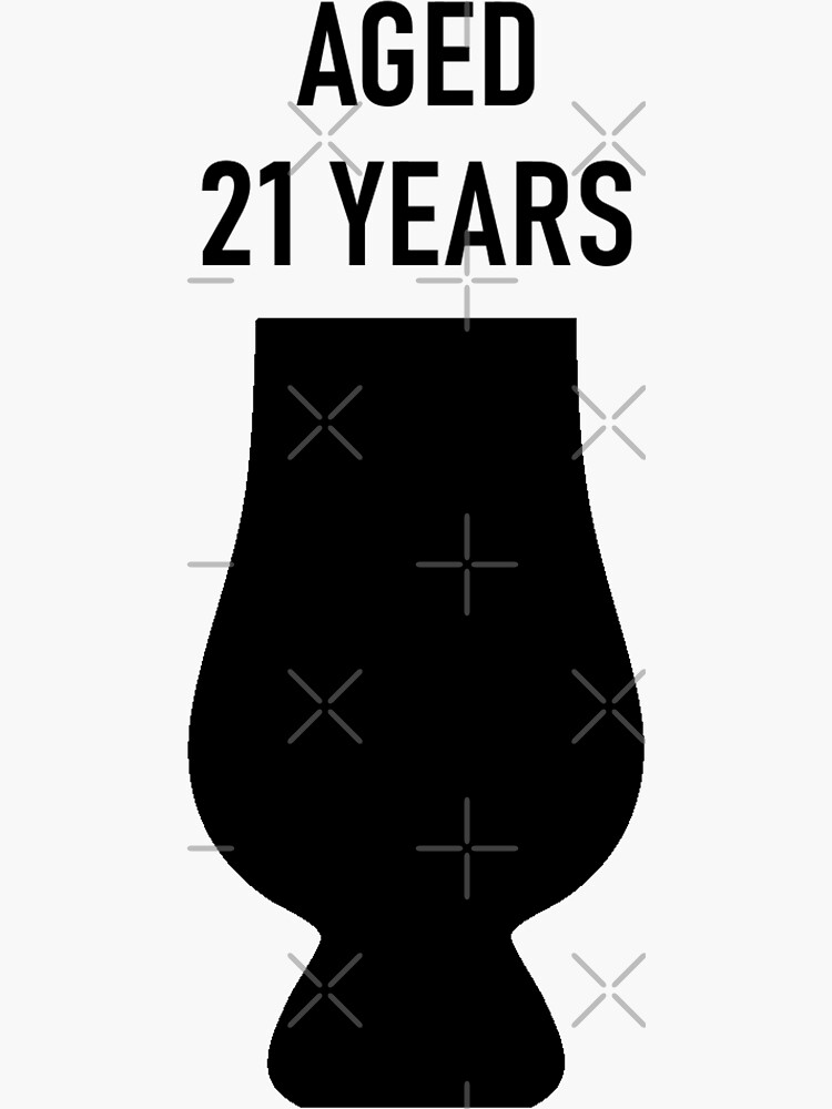 "Whisky Glencairn - Aged 21 Years" Sticker for Sale by RetroCave ...