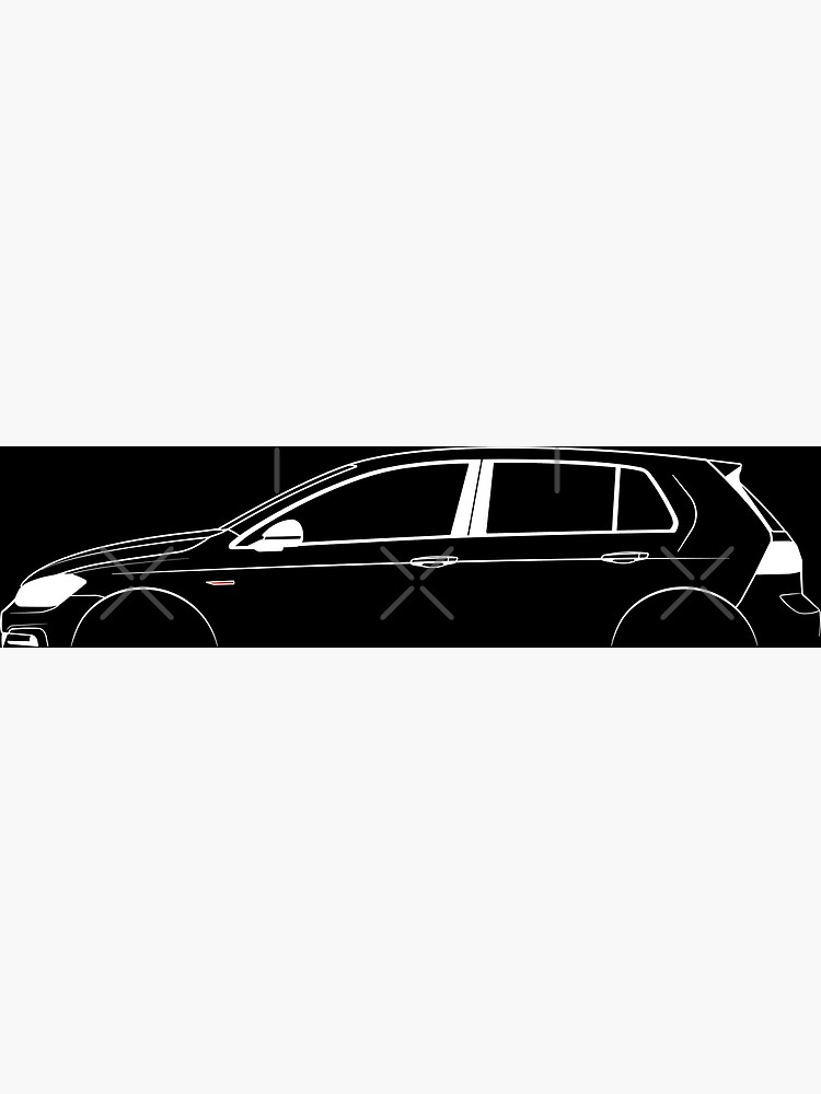 "MK7.5 Silhouette Vector Design" Poster for Sale by AutoGemBG | Redbubble