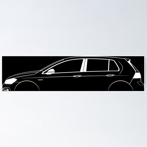 "MK7.5 Silhouette Vector Design" Poster for Sale by AutoGemBG | Redbubble