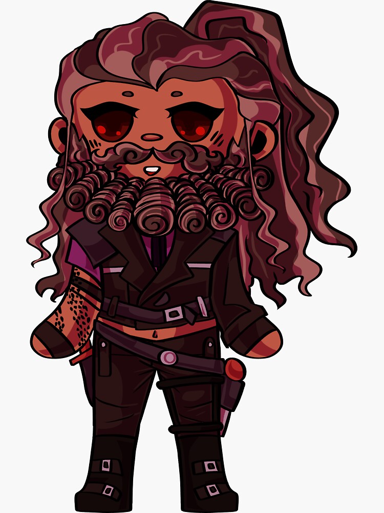 "Chibi Blackbeard (Ed Teach) OFMD" Sticker by harpoon--gun | Redbubble