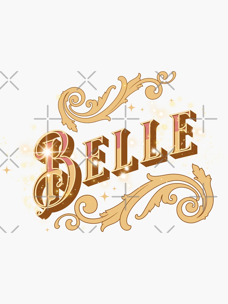 "Belle" Sticker for Sale by YeshuaCreations | Redbubble