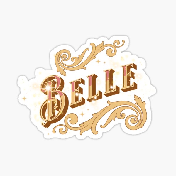 "Belle" Sticker for Sale by YeshuaCreations | Redbubble