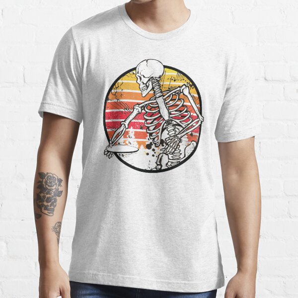 "Vintage Retro Disc Golf Skeleton Flying Disc" T-shirt for Sale by ...