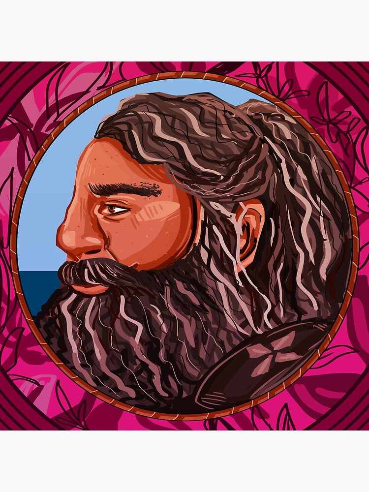 "Blackbeard (Ed Teach) Profile OFMD" Sticker for Sale by harpoon--gun ...