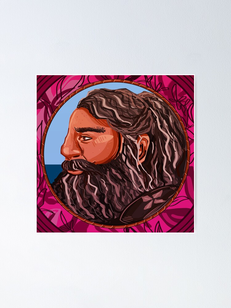 "Blackbeard (Ed Teach) Profile OFMD" Poster for Sale by harpoon--gun ...