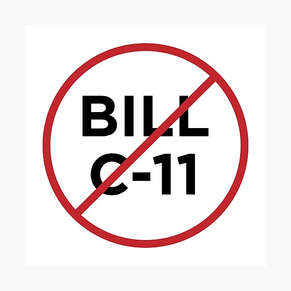Lámina fotográfica «Ley Stop Bill C-11 Regulación canadiense de creadores de contenido» de ...