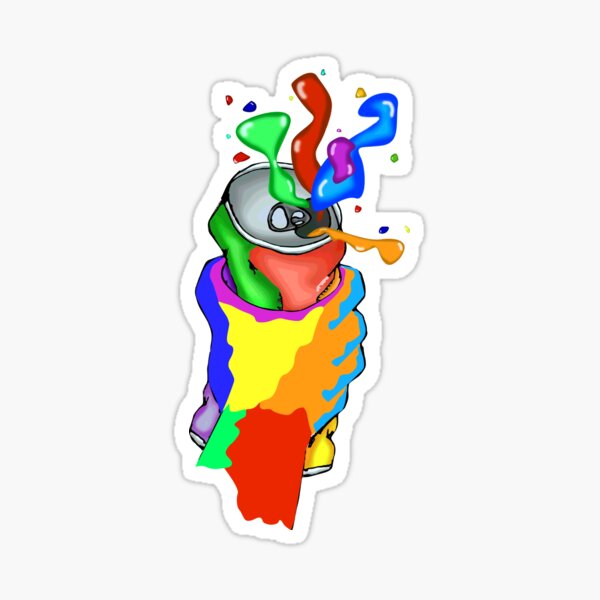 "COLOR SPLASH" Sticker for Sale by damatiousalbert | Redbubble