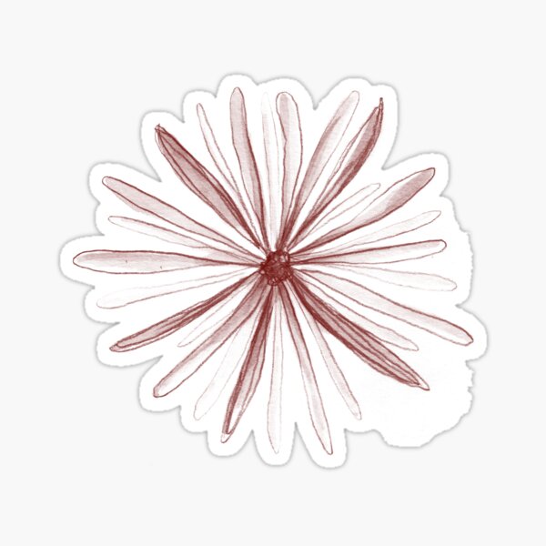 "Simple Flower" Sticker for Sale by BCMTree | Redbubble