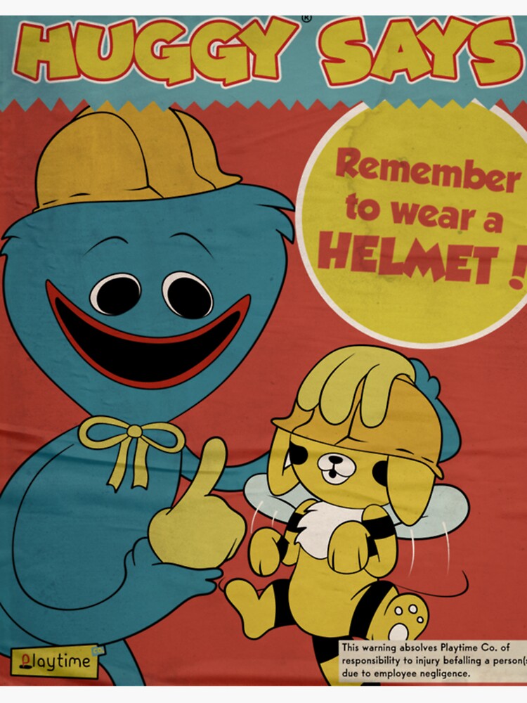 "Huggy Wuggy " Sticker for Sale by x1vectorGraphic | Redbubble