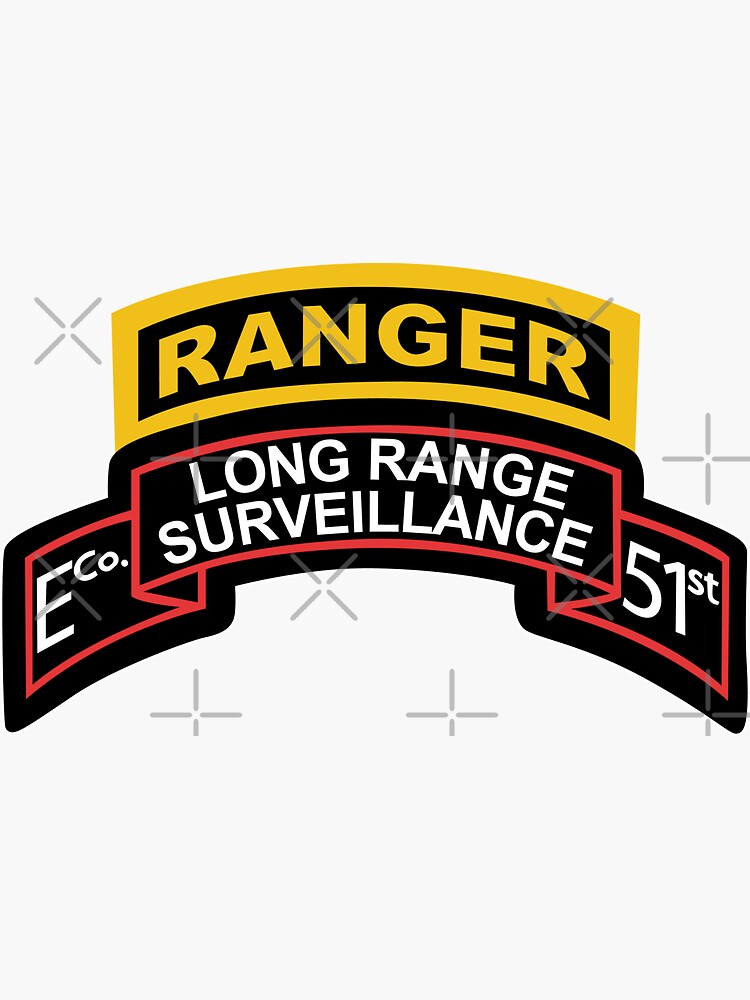 "Army - Airborne Ranger - E Company- 51st Infantry (Ranger) w Ranger ...