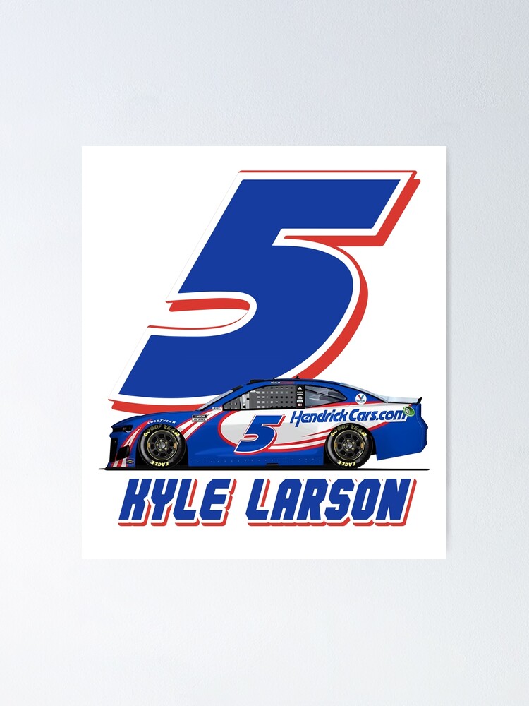 "Kyle Larson Nascar Champion 2021 number 5" Poster for Sale by heatshop ...