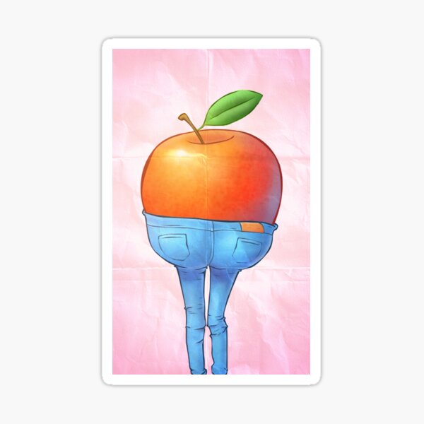 Apple Bottom Stickers | Redbubble