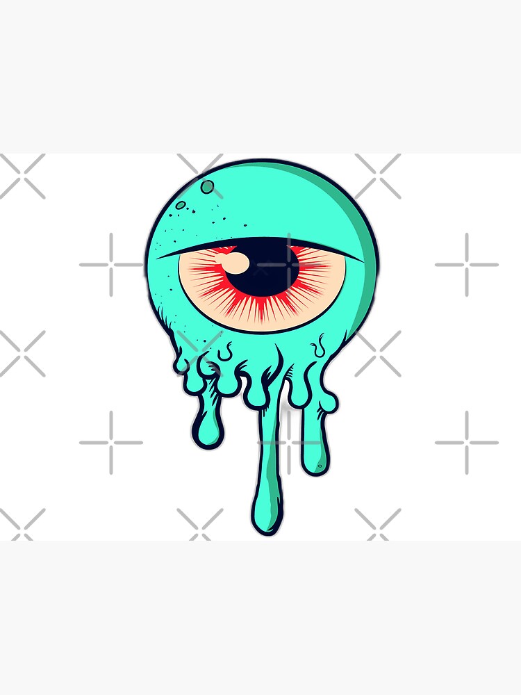 "Cyan Monster Eye melting" Photographic Print for Sale by designedbyYK ...