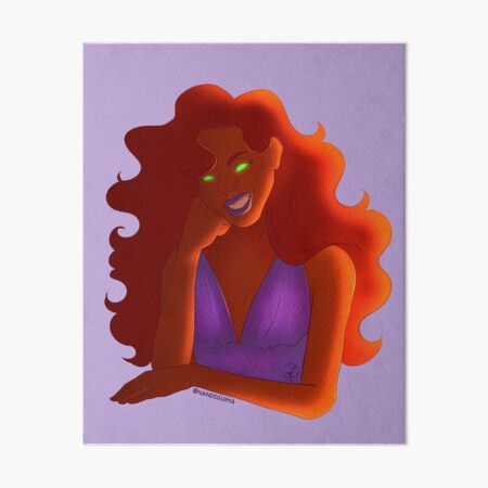 "Starfire portrait~" Art Board Print for Sale by nandsguima | Redbubble