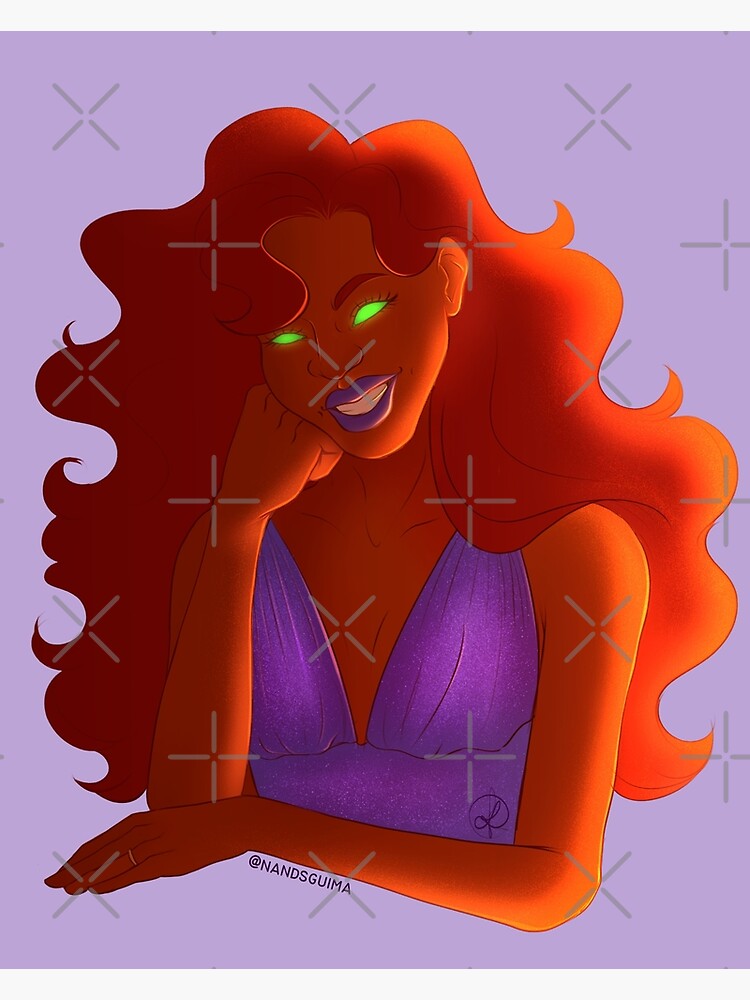 "Starfire portrait~" Poster for Sale by nandsguima | Redbubble