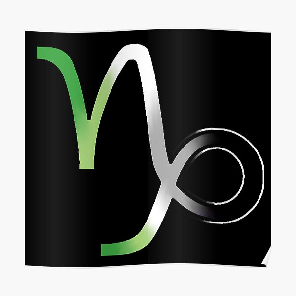 "Aro Flag Capricorn" Poster for Sale by av-potatogun | Redbubble