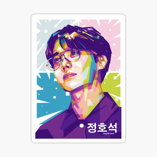 "BTS JHope" Sticker for Sale by loicfloyd222 | Redbubble