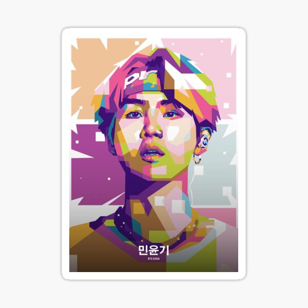 "BTS Min Yoon Gi" Sticker for Sale by loicfloyd222 | Redbubble