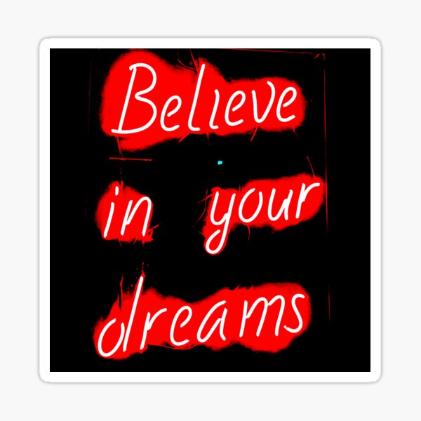 "Red Neon Word Art " Sticker for Sale by TinaMancusi | Redbubble