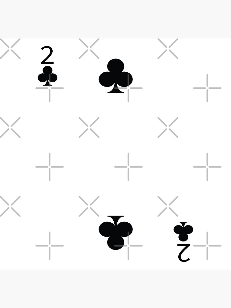 "Two of Clubs Playing Card Poker Card" Poster for Sale by johnta17 ...