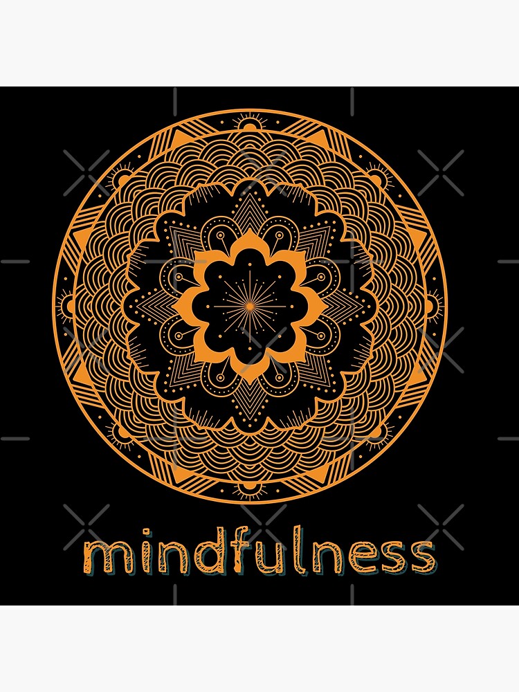 "Mindfulness Mandala Design" Poster for Sale by PapitosPlace | Redbubble