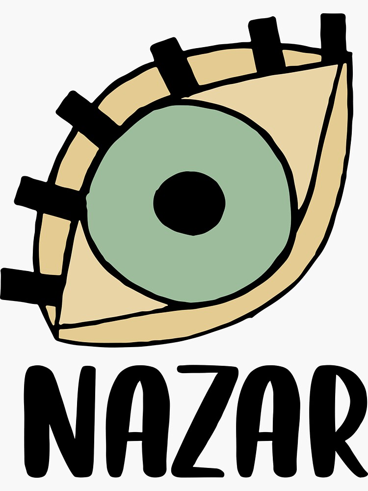 "Nazar Charm For A Spiritual Evil Eye Curse Protection 1" Sticker by ...