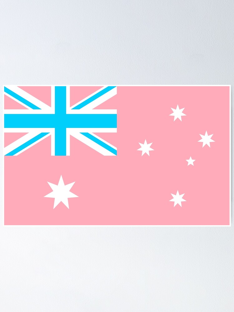 "Transgender Australian Flag (Reversed)" Poster for Sale by ...