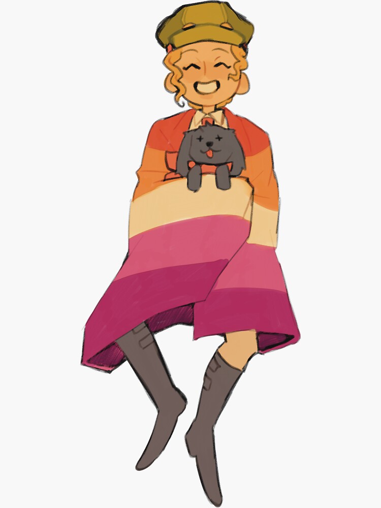 "[DGS Pride] Gina Lesbian Flag" Sticker for Sale by avetato | Redbubble