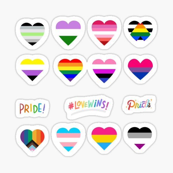 "Pride In All Colours Sticker Pack" Sticker for Sale by Swaggerpuss ...