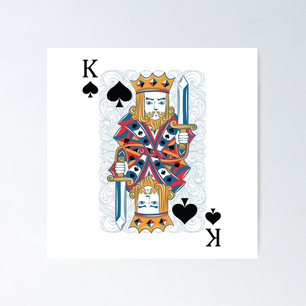 "King of Spades Playing Card Poker Card" Poster for Sale by johnta17 ...