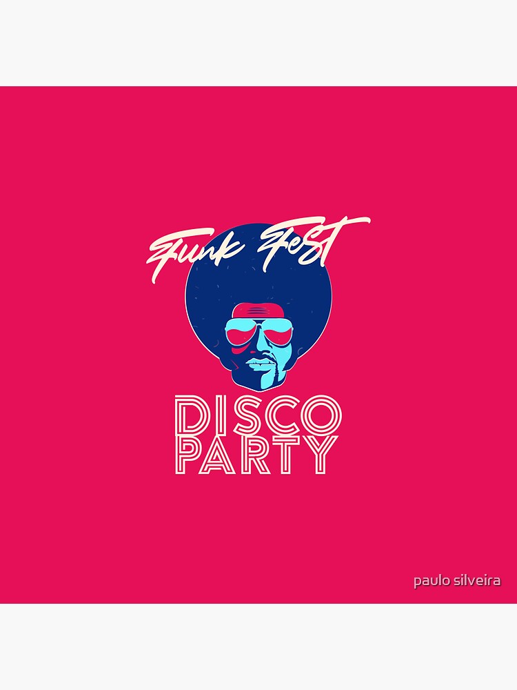 "Disco Party Funk Fest, Djs gift." Sticker for Sale by hypnotzd | Redbubble