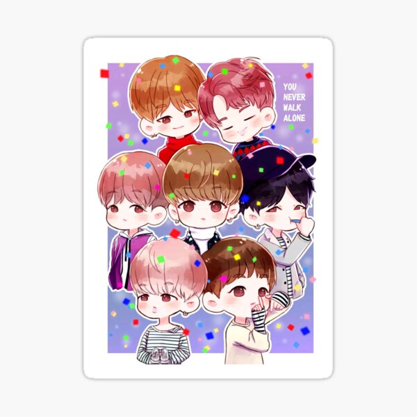 "BTS Cute " Sticker for Sale by loicfloyd222 | Redbubble