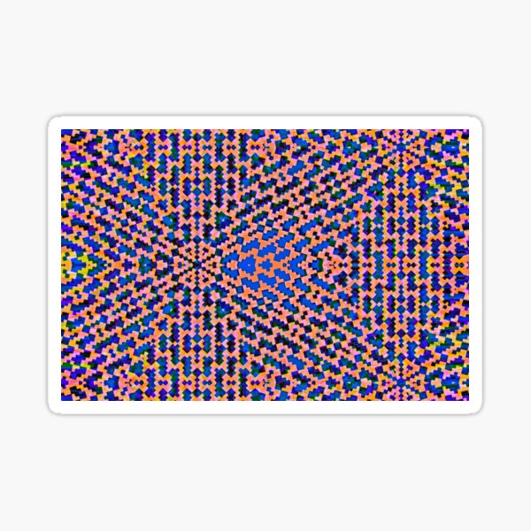"Abstract Orange & Blue Split Fractal Arrows" Sticker for Sale by SXW ...