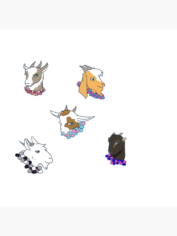 "Many Goats" Sticker for Sale by CaprineAshes | Redbubble