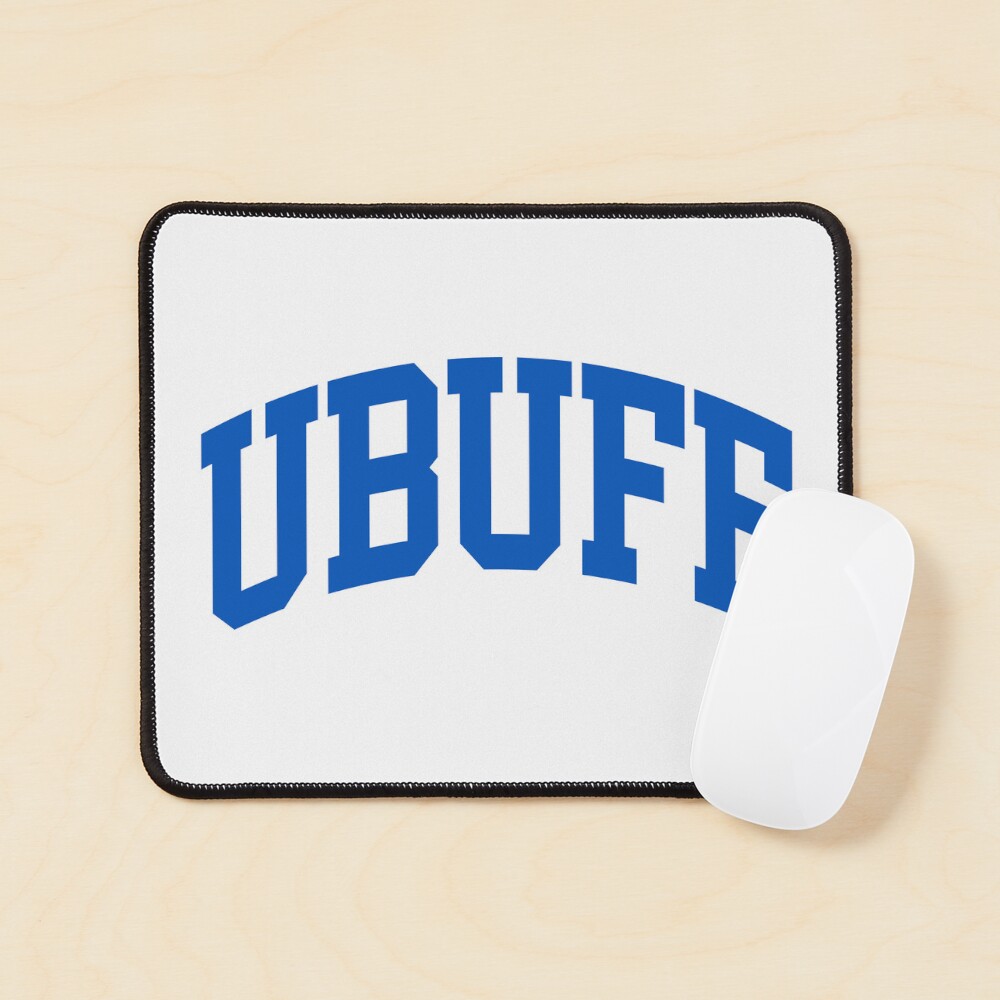 "ubuff - college font curved" Sticker for Sale by scollegestuff | Redbubble