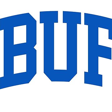 "ubuff - college font curved" Sticker for Sale by scollegestuff | Redbubble