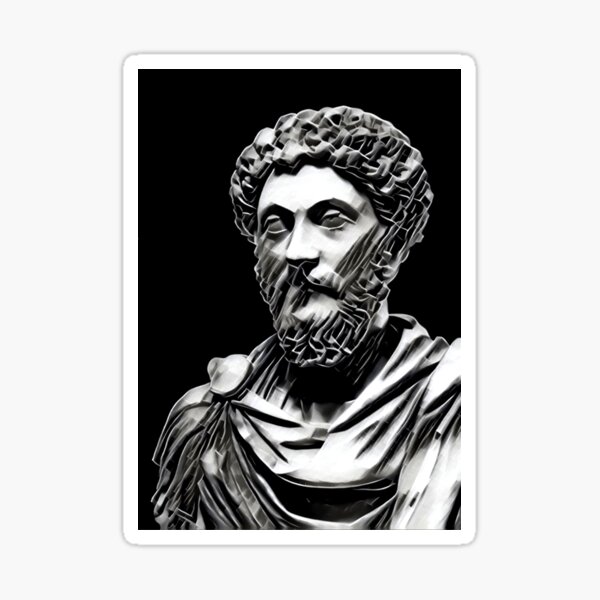 "Marcus Aurelius Artwork " Sticker for Sale by Suyogsonar25 | Redbubble