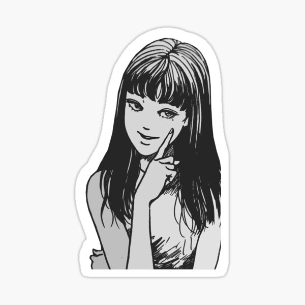"junji ito shush" Sticker for Sale by greyaya | Redbubble