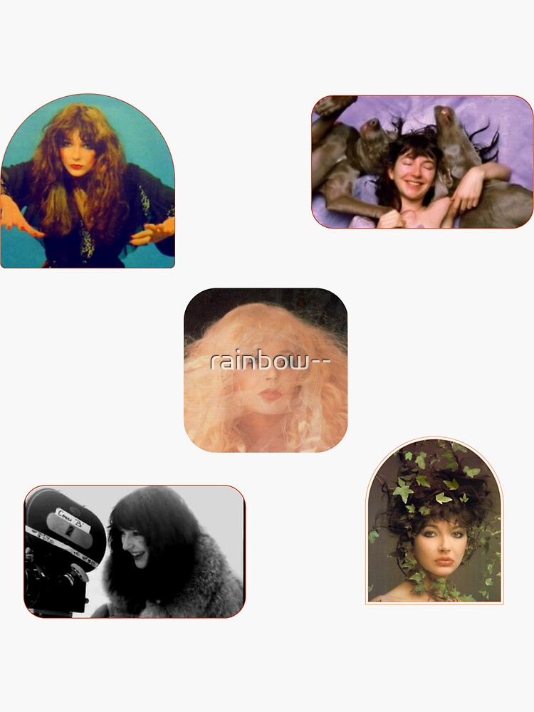 "kate bush stickerpack rainbow--" Sticker for Sale by rainbow-- | Redbubble